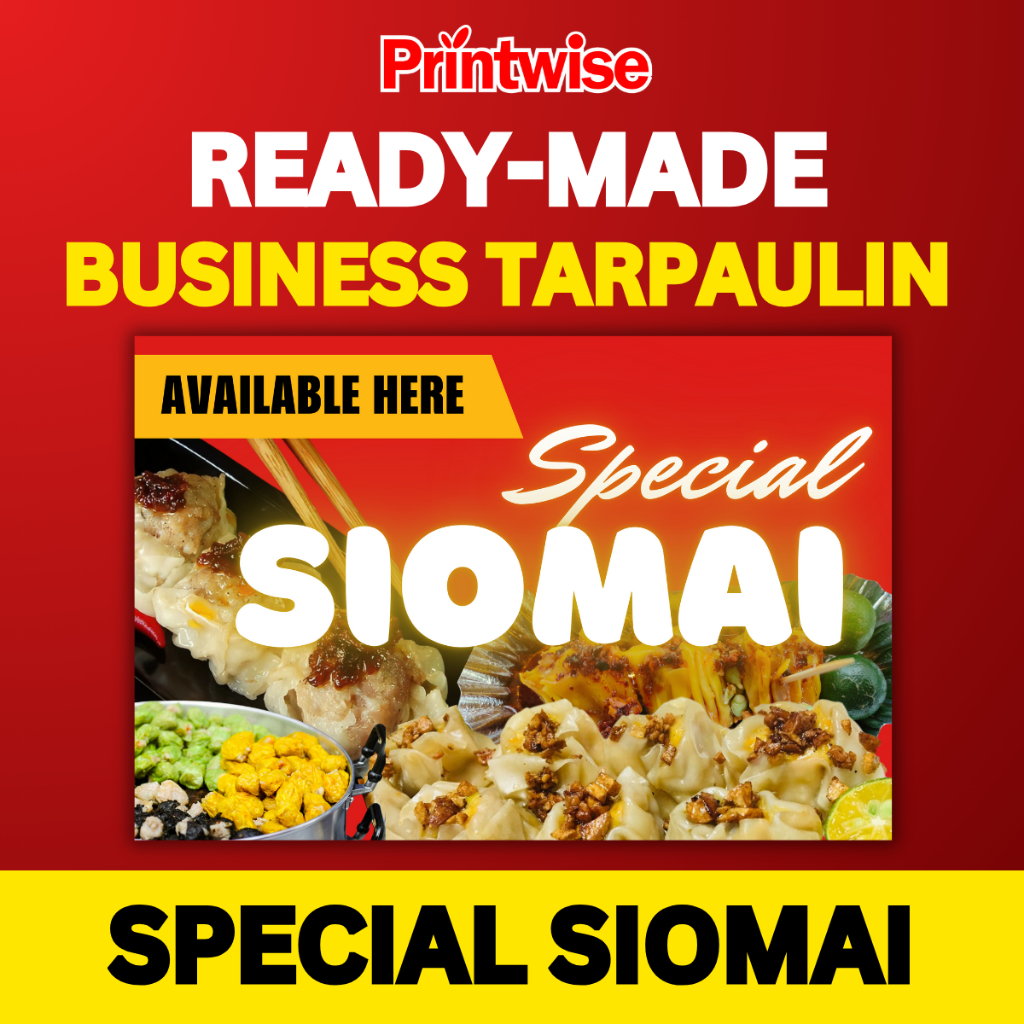 PRINTWISE BUSINESS TARPAULIN SIGNAGE SIOMAI BUSINESS | Shopee Philippines