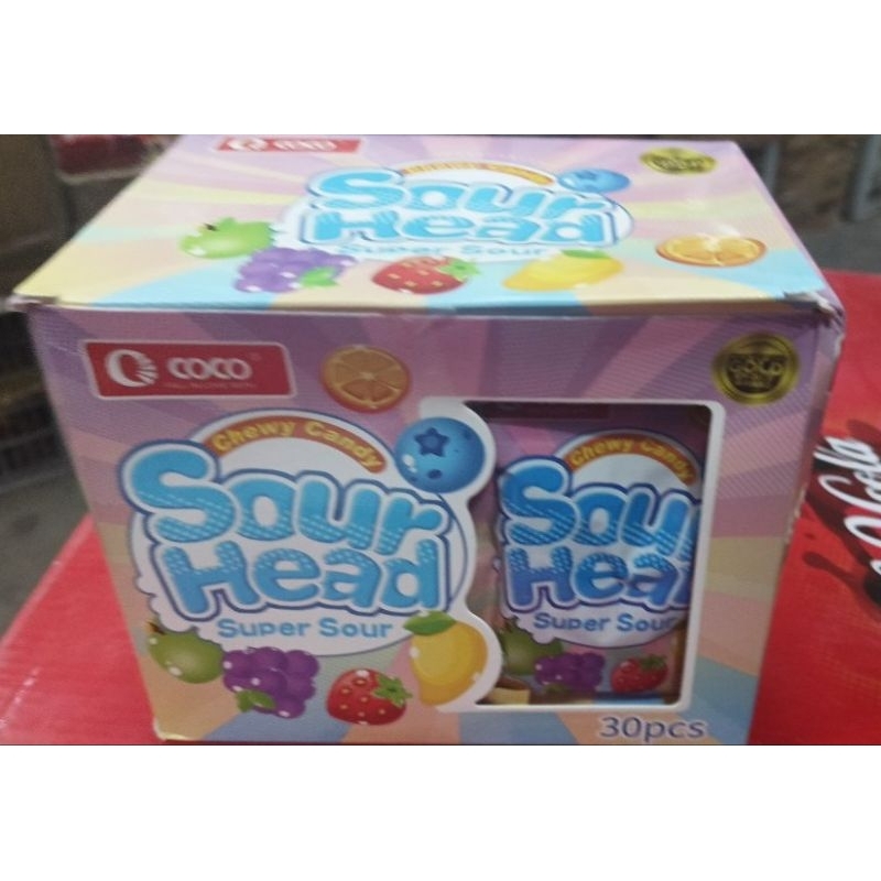 Coco Candy Sour Head Chewey Candy 30pcs | Shopee Philippines