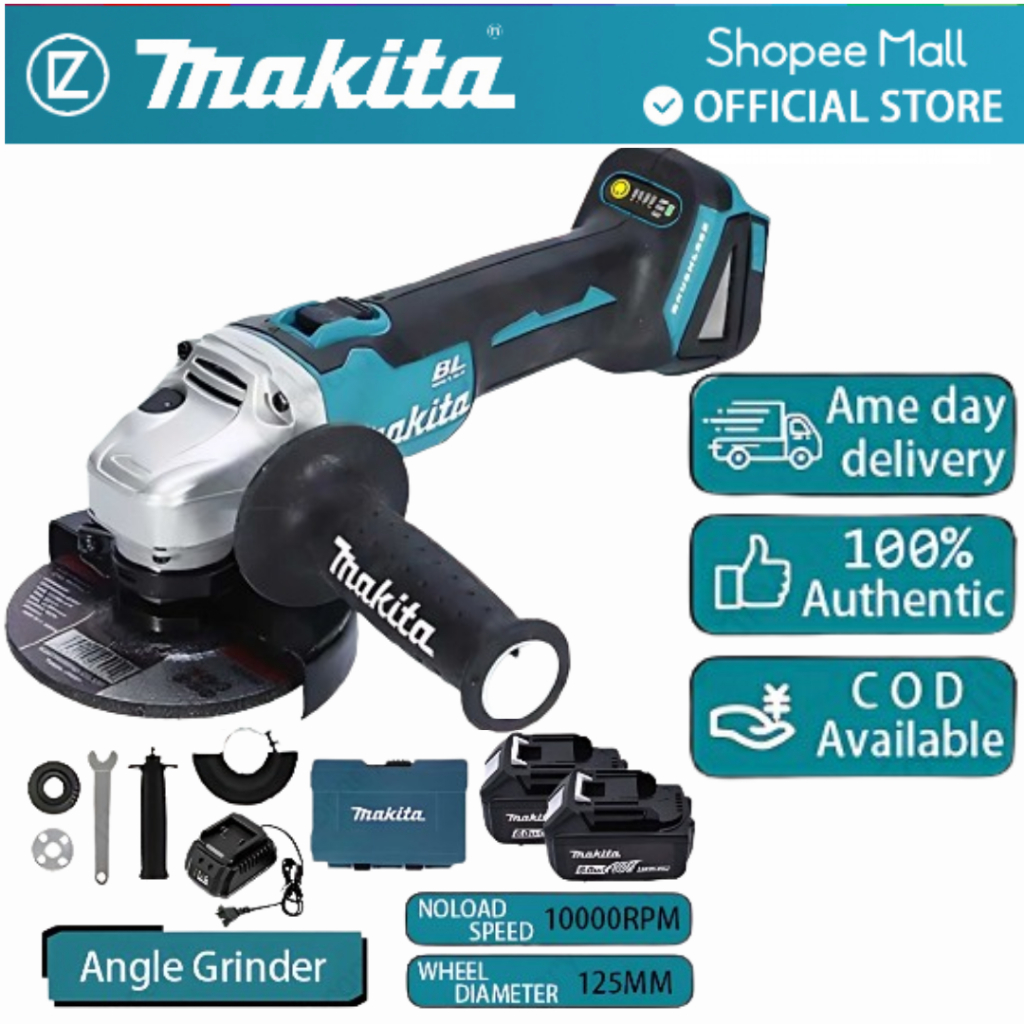 MAKITA 388VF Cordless Angle Grinder Cutting Rechargeable Battery ...
