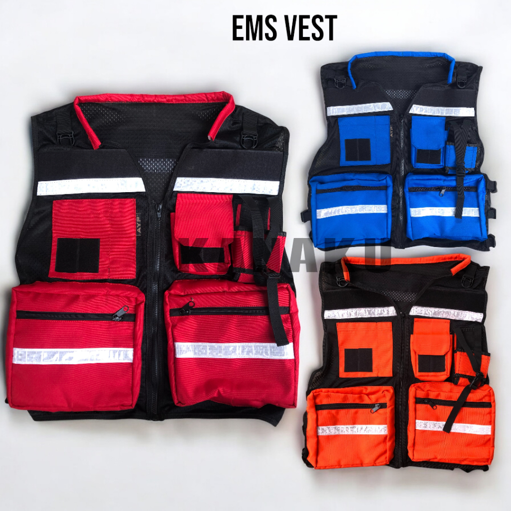 EMS VEST rescue vest safety vest emergency vest | Shopee Philippines