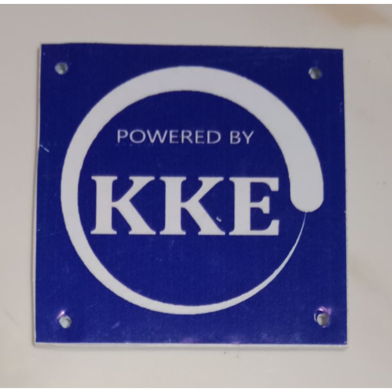 1 PIECE / ISANG PIRASO KKE AUDIO EMBLEM LOGO PLATE WATERPROOF MADE OF ...