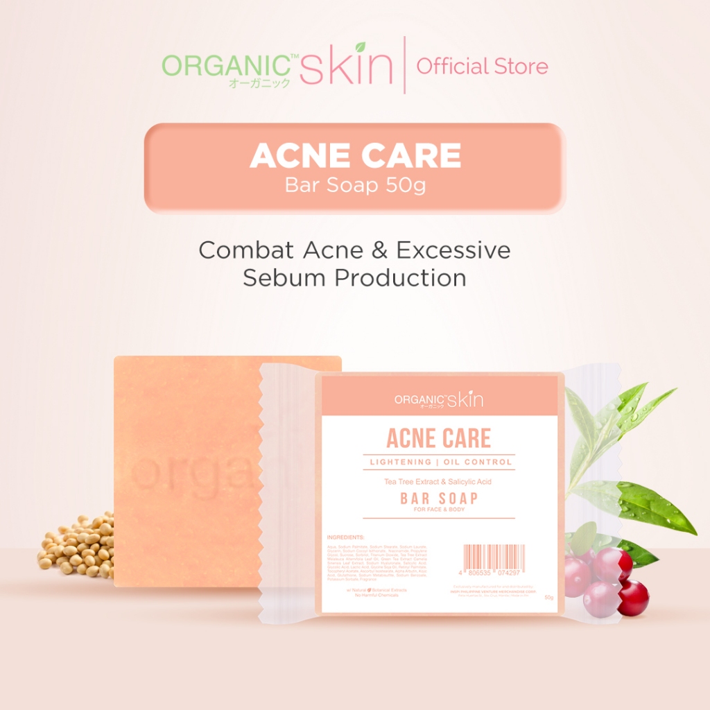 Organic Skin Japan Acne Care AntiAcne Whitening Soap 50g Anti Acne ...