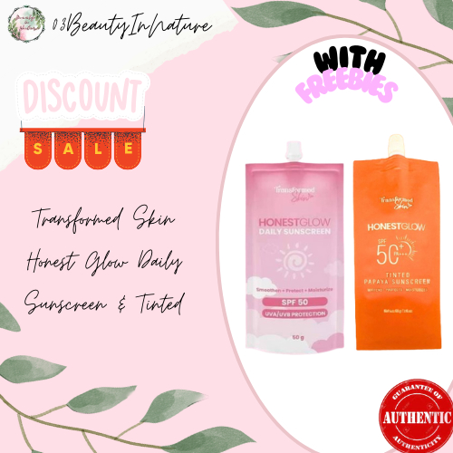 Transformed Skin Honest Glow Daily Sunscreen | Shopee Philippines