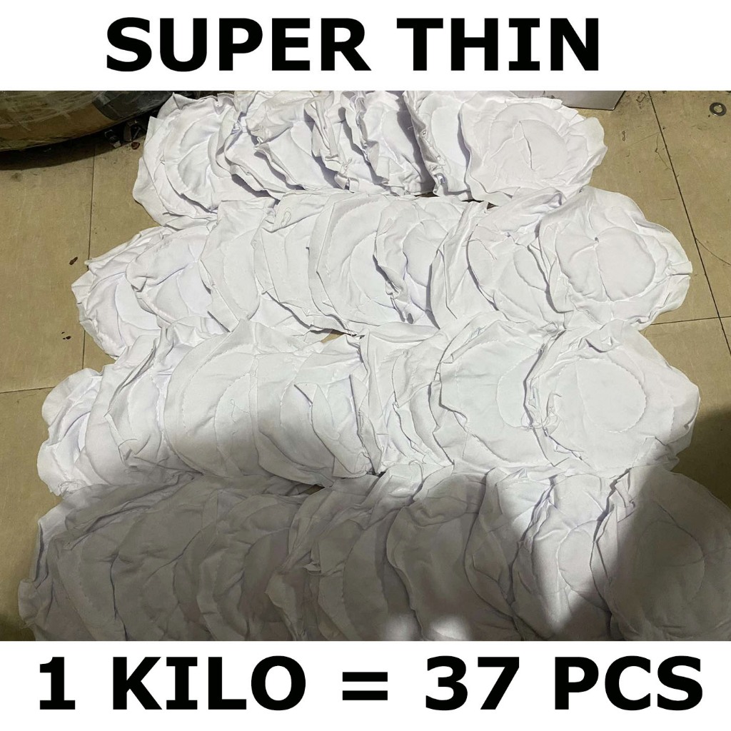 ( 1 KILO ) COTTON RUGS SUPER THIN == WHITE ROUND === BASAHAN COTTON ...