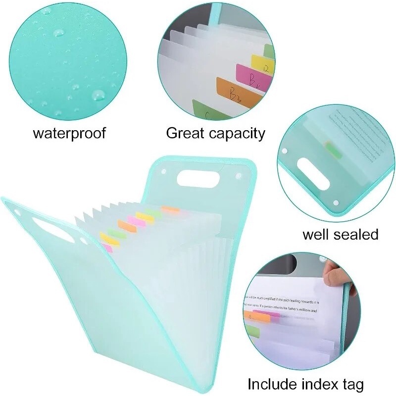 Folder File Organizer with Handle Expanding File Folder 13 layer test ...