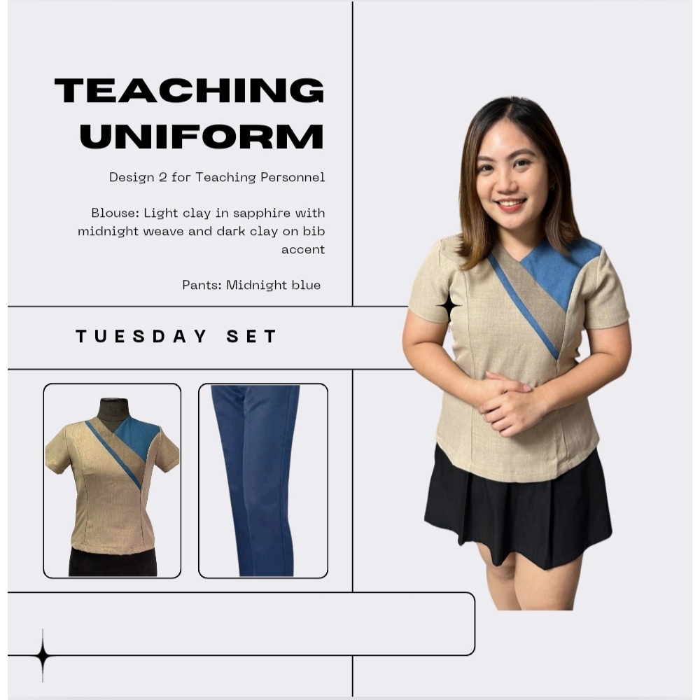 DepEd Teachers Uniform RTW Ready to wear (Tuesday) | Shopee Philippines