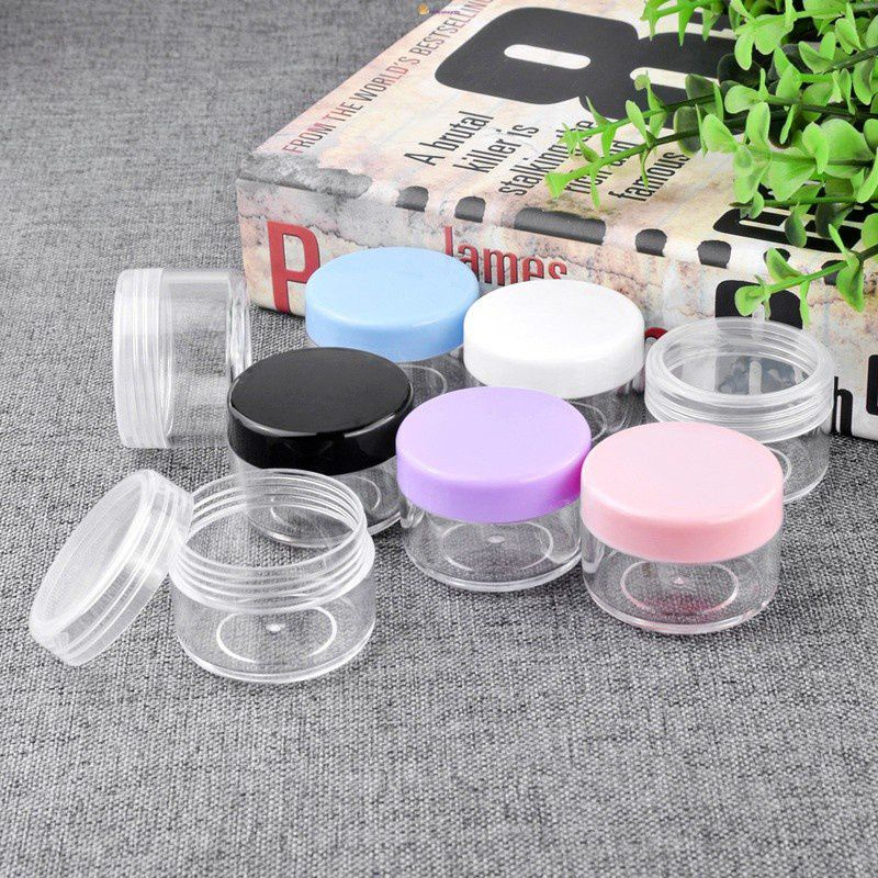 5g 10g 20g Clear Acrylic Makeup Container cream jar small round ...