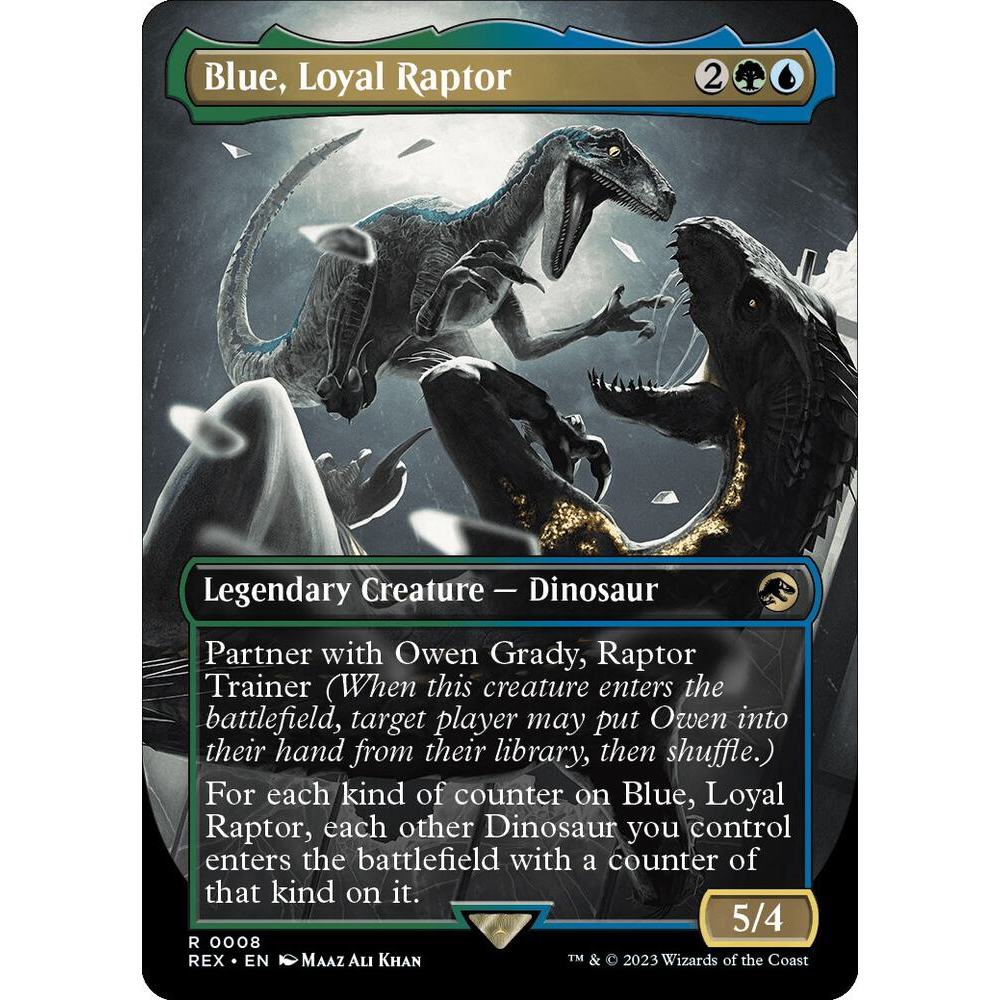 Magic: The Gathering | Blue, Loyal Raptor (BL) | Universes Beyond ...