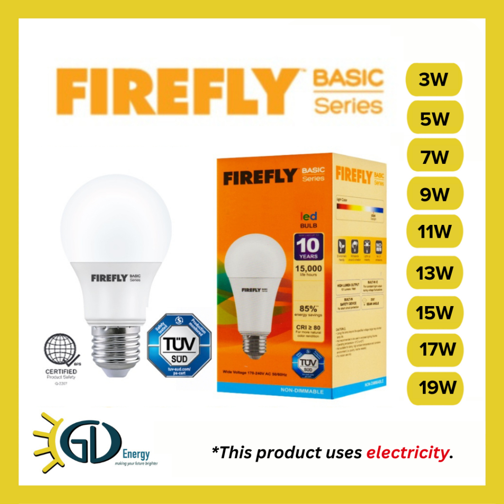 ORIGINAL FIREFLY 3w 5w 7w 9w 11w 13w 15w 18w 20w DAYLIGHT WARM WHITE ...