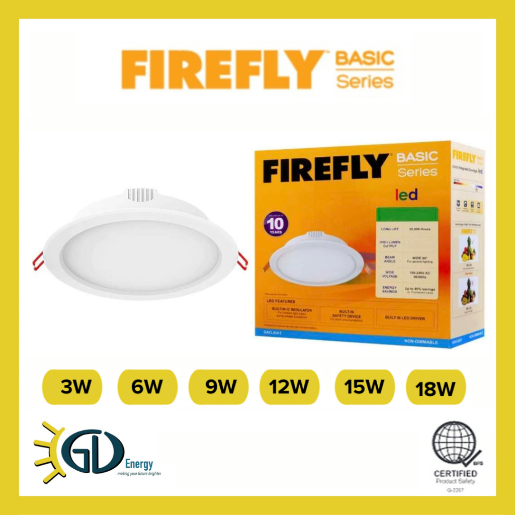 Firefly Basic Series Integrated LED Downlight Pin Light Daylight ...