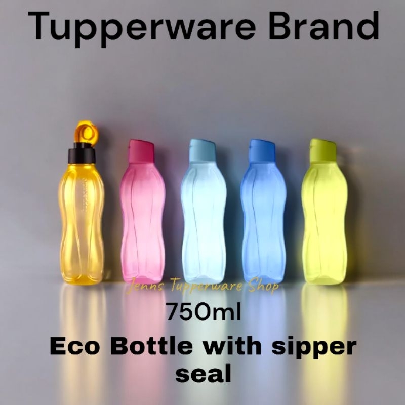 Tupperware Eco Bottle Sipper Seal 750ml Dringking Water Bottle | Shopee ...