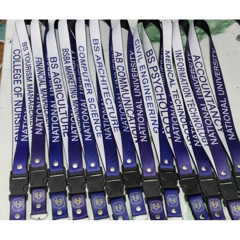 NU NATIONAL UNIVERSITY LANYARDS ID LACE SLING | Shopee Philippines