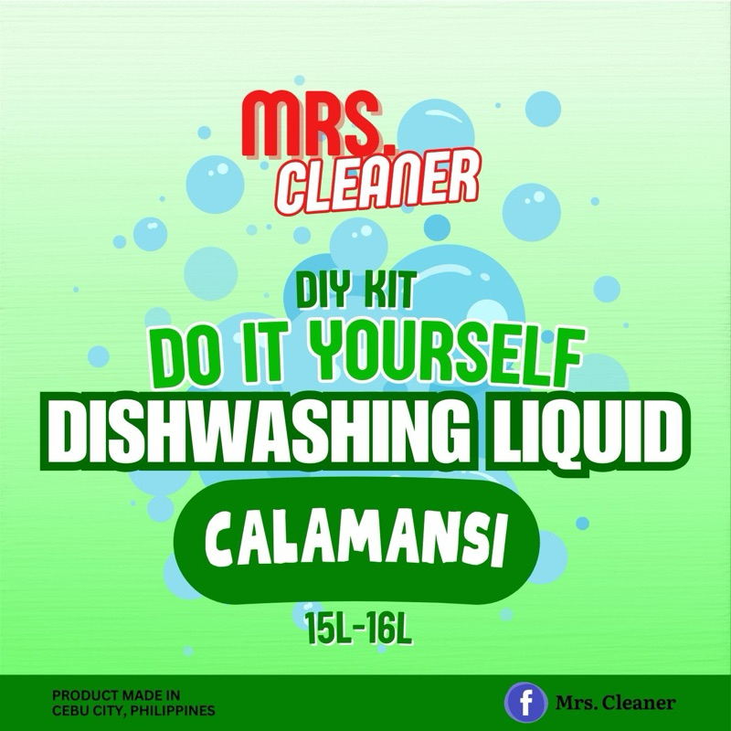 DISHWASHING LIQUID KIT - MRS CLEANER DIY KIT CALAMANSI | Shopee Philippines