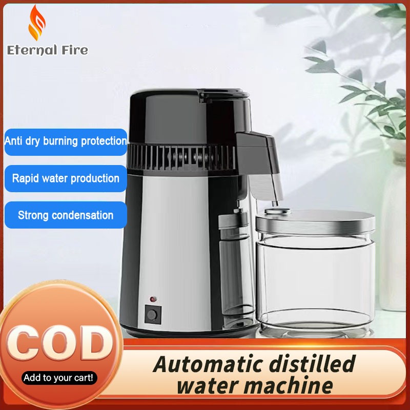 4L Distiller Water Purifier Filter 1L/Hour Distillation Fast Dispenser ...