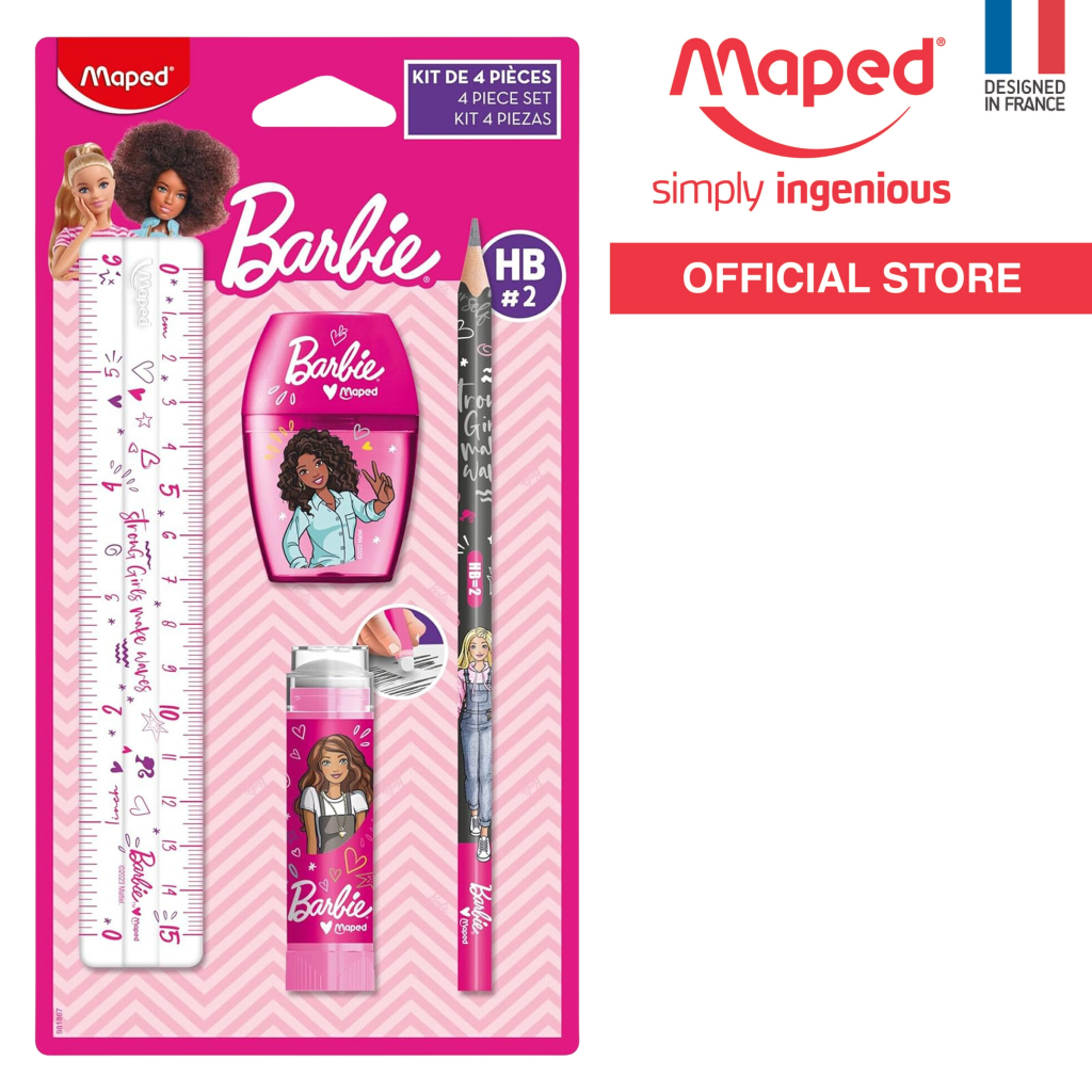 MAPED Barbie Writing Set | 4s | 981867 | Shopee Philippines
