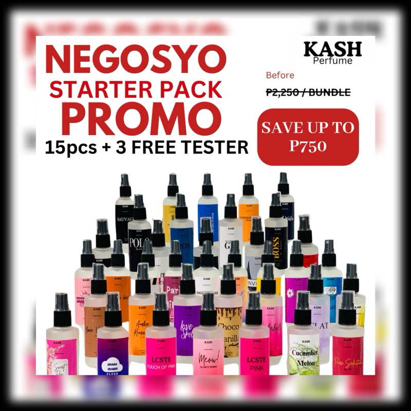 NEGOSYO STARTER PACK / LONG LASTING PERFUME / OIL BASED / 85ml / 15pcs ...