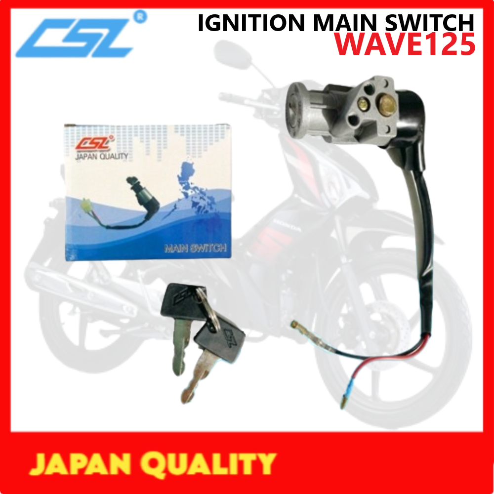 CSL Ignition Main Switch 2 Keys for HONDA WAVE125 Motorcycles | Shopee ...