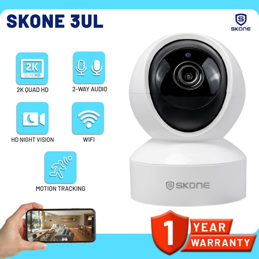 CCTV IP Camera 3MP Full HD 2K Smart Security WiFi Auto Track Wireless ...