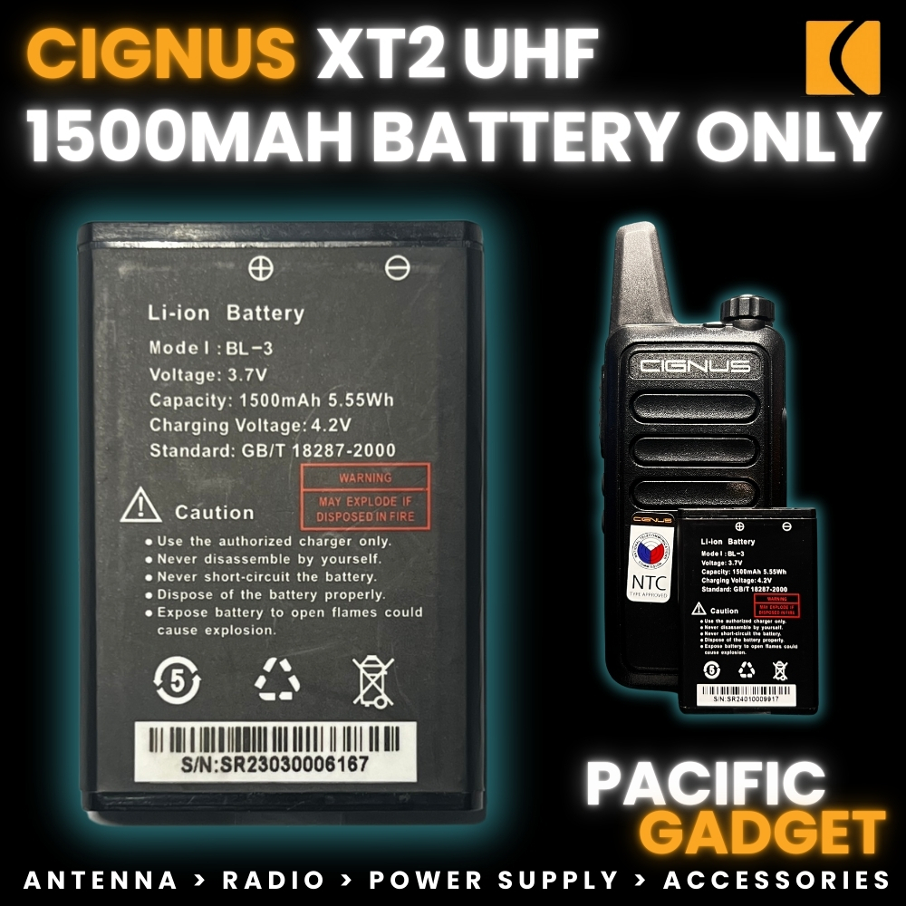 Cignus XT2 UHF battery 1500mah Li-ion type | Shopee Philippines
