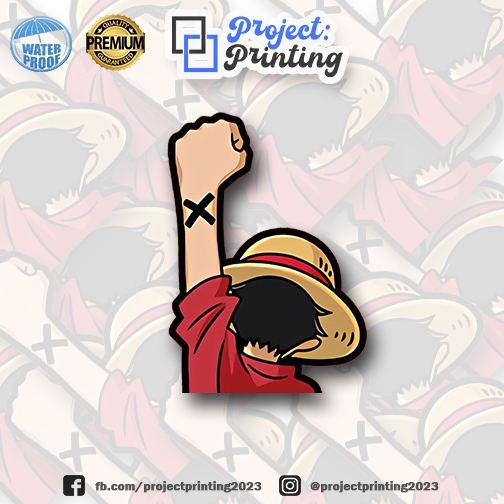 Luffy x Arm (Premium Waterproof and Fade-resistant Stickers) | Shopee ...