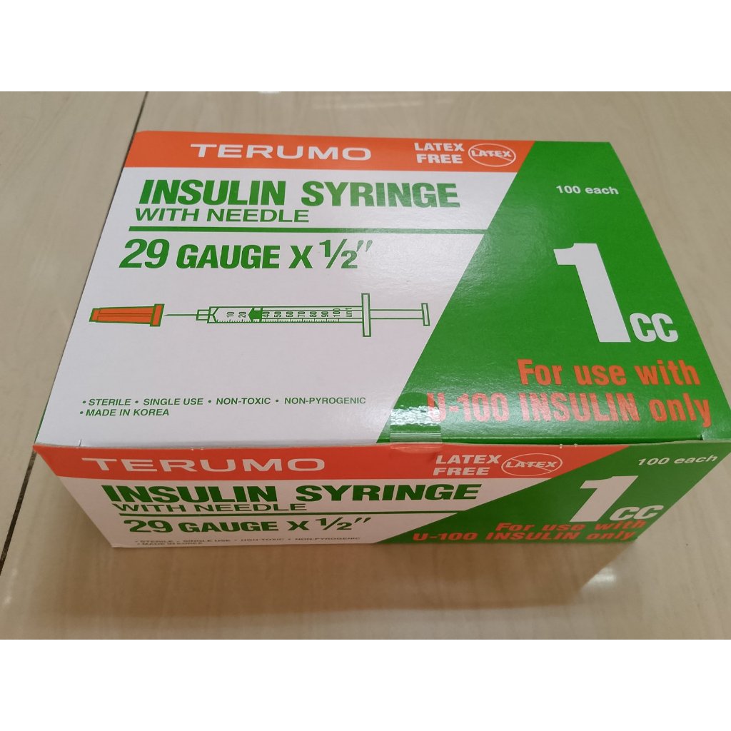Terumo Insulin Syringe with Needle 29 and 30 Gauge | Shopee Philippines