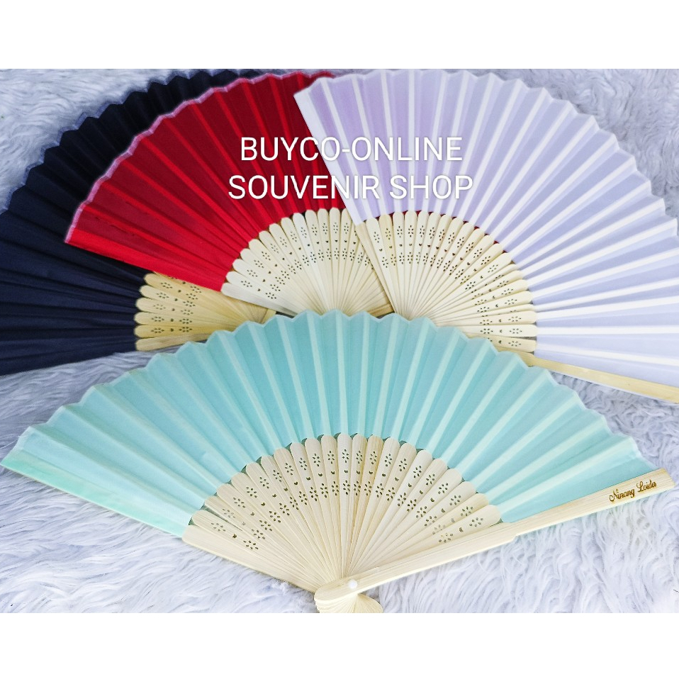 PERSONALIZED SILK FAN (Souvenirs or Gifts) | Shopee Philippines