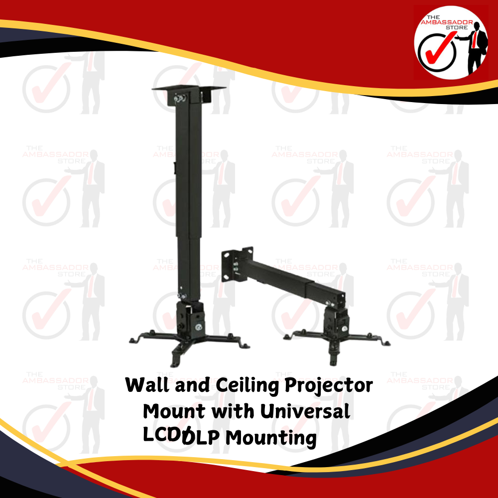 Wall and Ceiling Projector Mount with Universal LCD/DLP Mounting ...