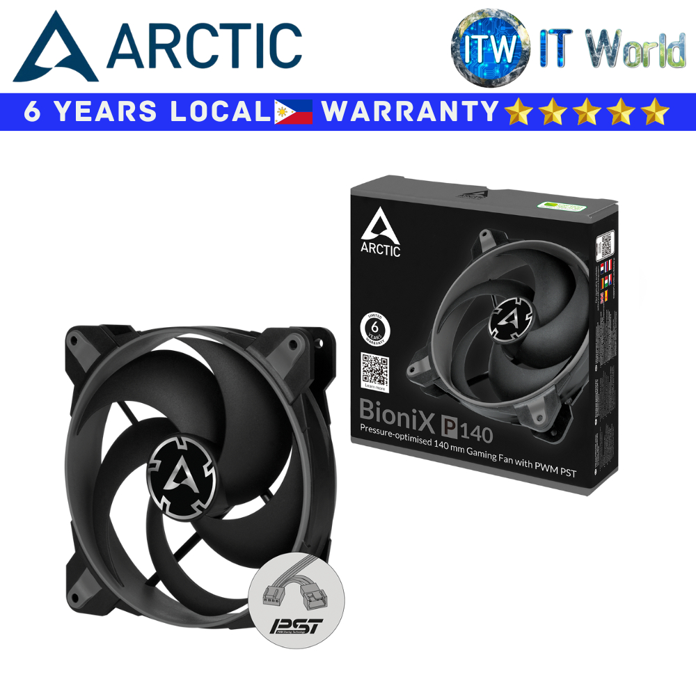 Itw | Arctic PC Fan BioniX P140 140 mm PWM Fan with Cable Splitter ...