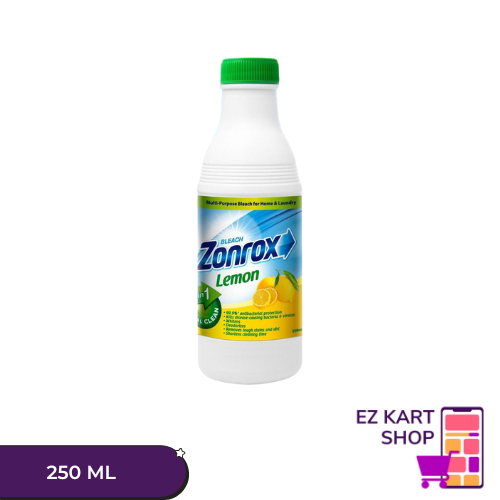 EZ KART ZONROX BLEACH LEMON (GREEN) 250ML | Shopee Philippines