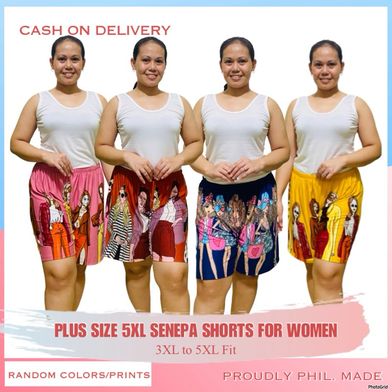 BIG SIZE Senepa Shorts for Women [ JING ] - 3XL to 5XL | Shopee Philippines