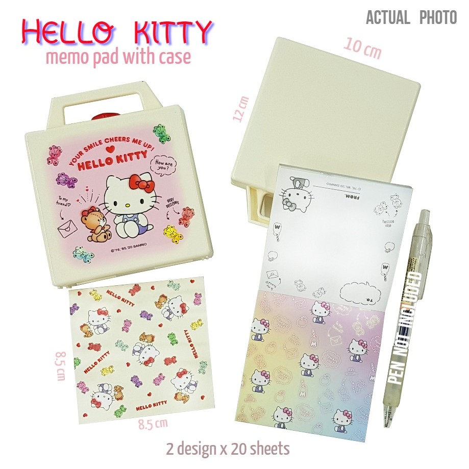 Memo Pad with Case Hello Kitty | Shopee Philippines