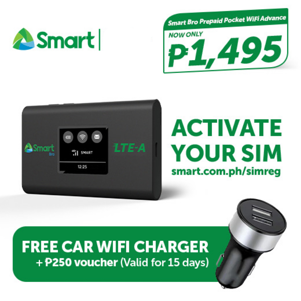 Smart Bro Prepaid LTE Advanced Pocket Wifi M271T FX-FR4L | Shopee ...