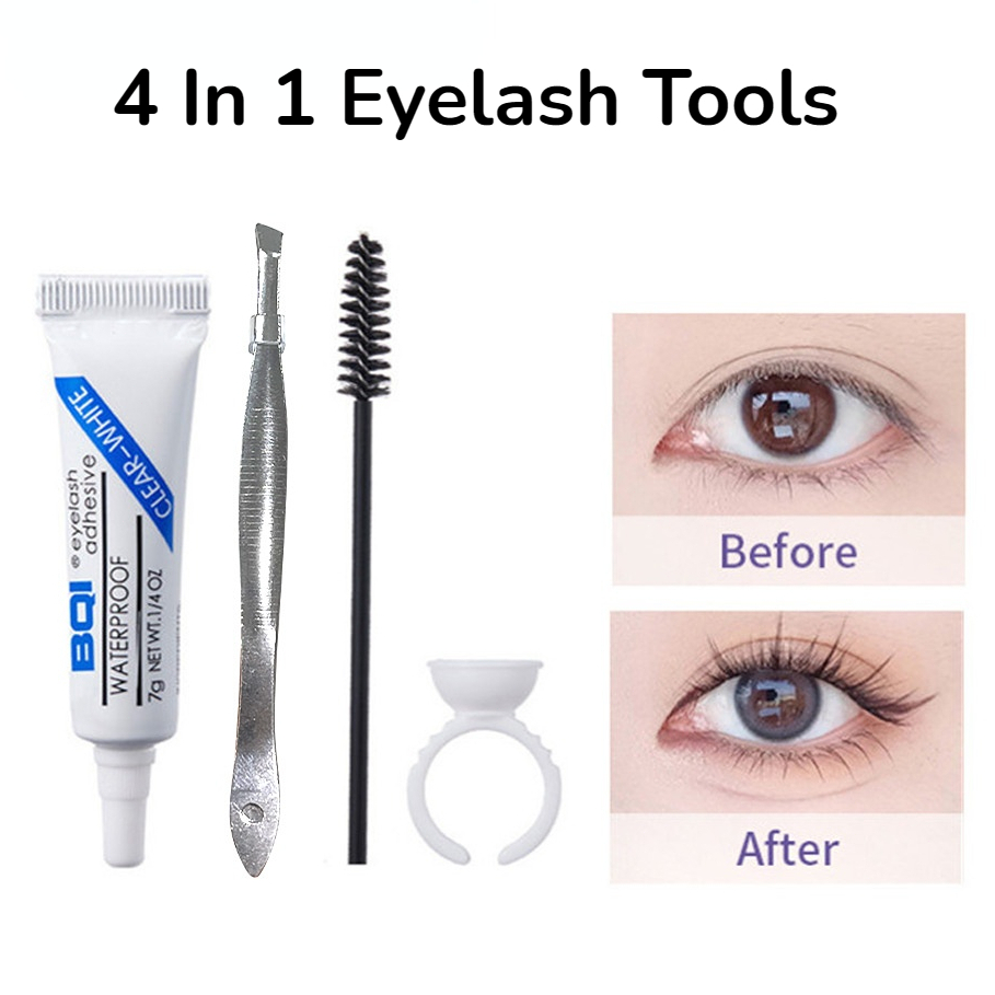 False Eyelash Kit Four-piece Set False Eyelash Glue/Tweezers/Eyelash ...