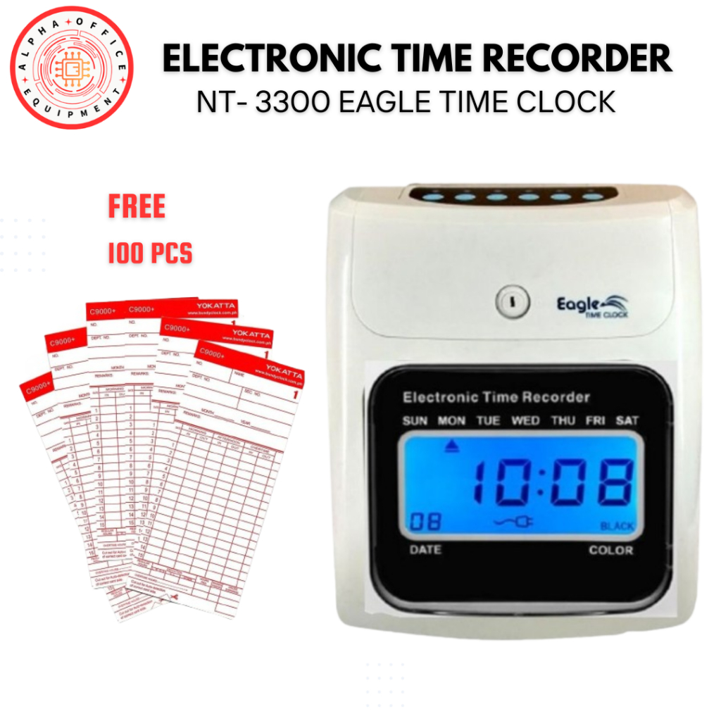 Electronic Digital Bundy Clock, NT-3300 Eagle Time Recorder with free ...