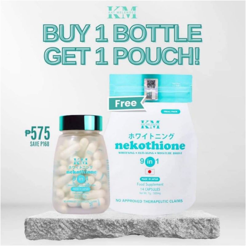 Neko By Kath Melendez Nekothione 9 in 1 Glutathione Capsule | Shopee ...