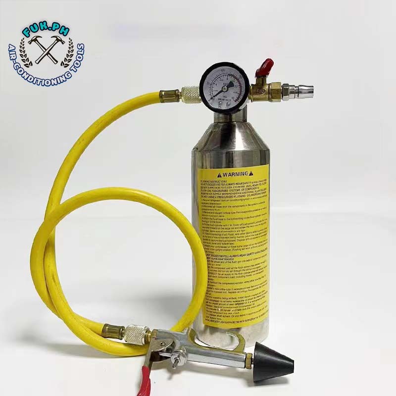 Air-conditioning pipe cleaning bottle Flushing tank maintenance and ...