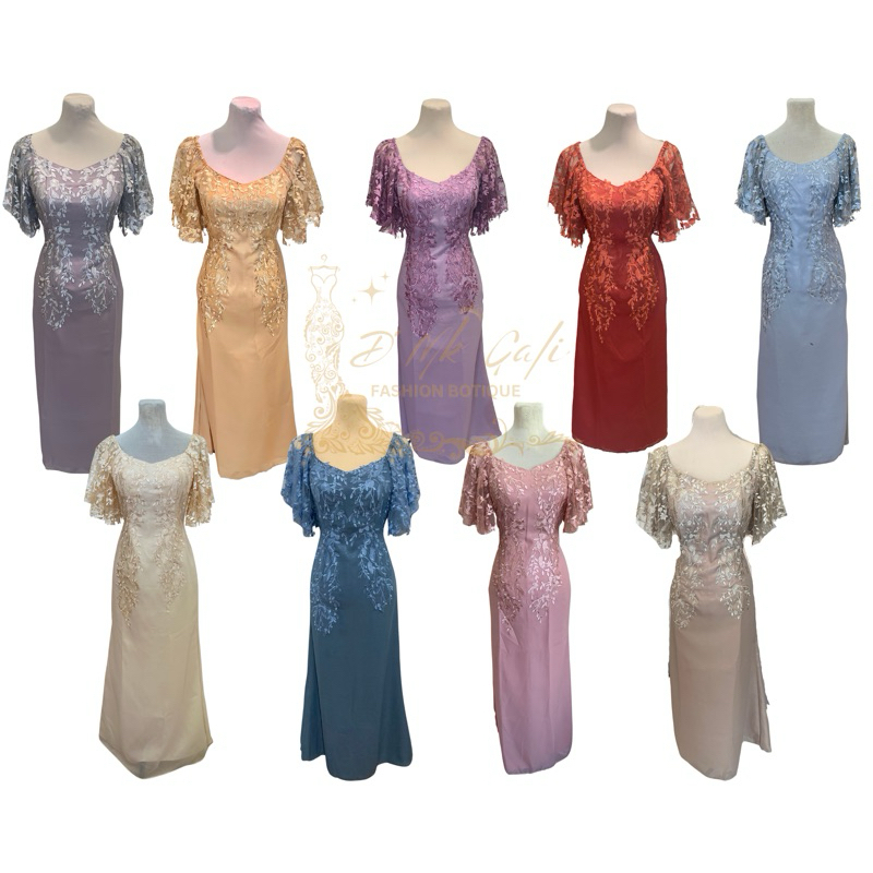 Mother of the bride Gown/Principal Sponsor Gowns/ Ninang Gown (Bias ...