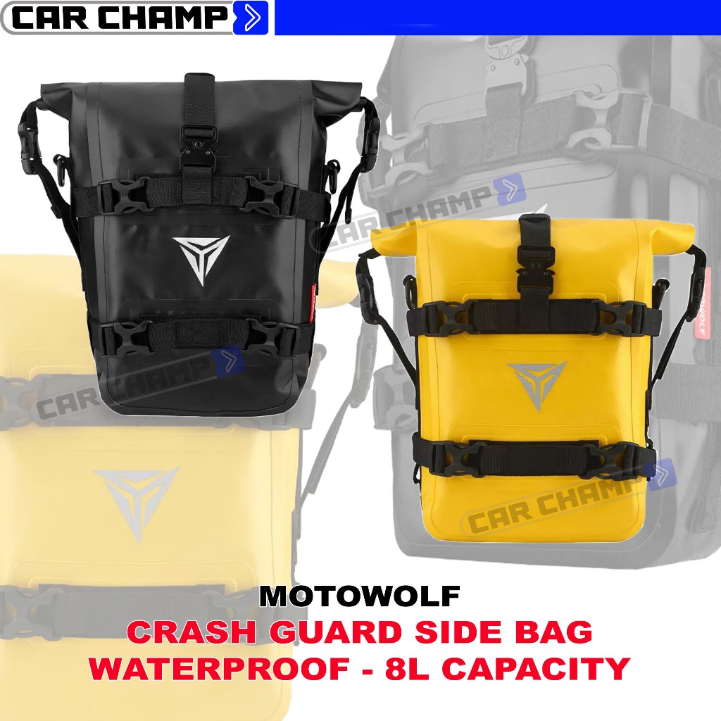 Motowolf Waterproof Crash Bar Side Bag for Motorcycle / Big Bikes ...