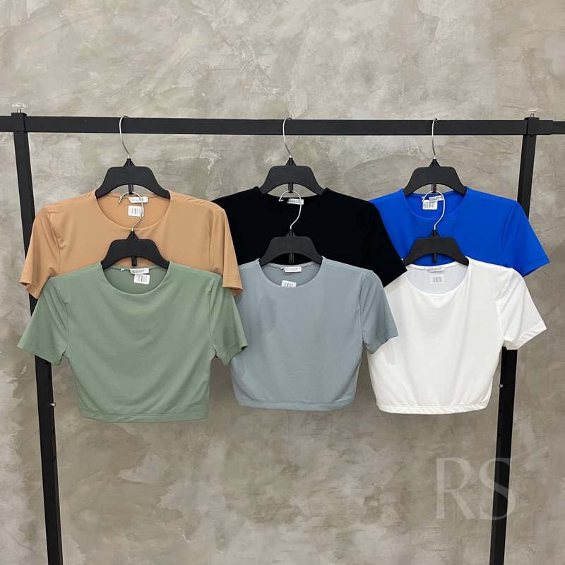 Zara Basic Crop top Polyamide Seamless Authentic | Shopee Philippines
