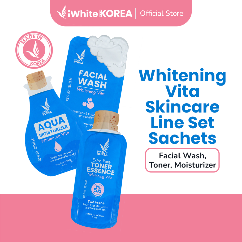 iWhite Korea Whitening Vita Skincare Line Sachets Set | Shopee Philippines