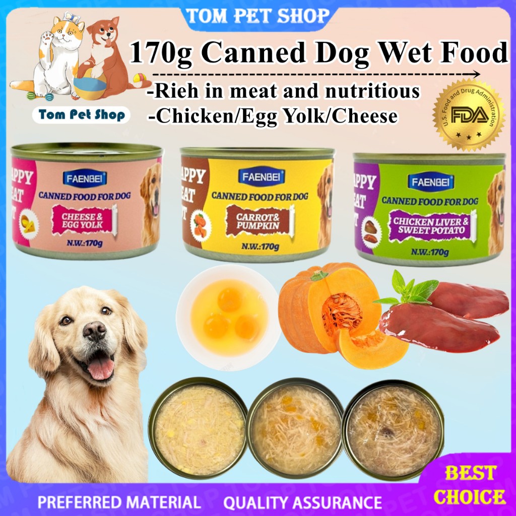 FAENBEI Canned Dog Wet Food Chicken Canned Natural Organic Food ...
