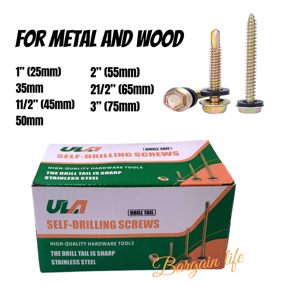Tex Screw for Wood and Metal 1‘’1-1/2‘’ 2‘’ 2-1/2" 3" (PER BOX ...
