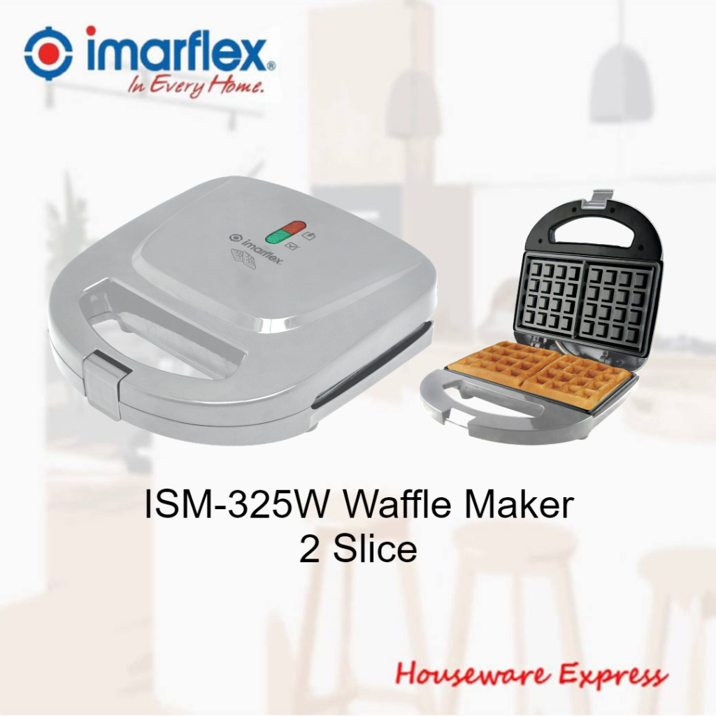 Imarflex ISM-325W Waffle Maker 2 slice ISM325W (Houseware Express ...
