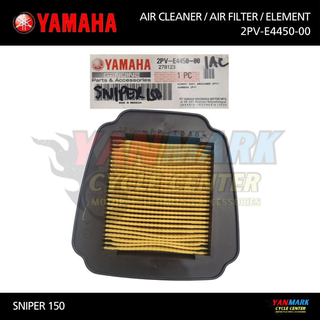 ORIGINAL YAMAHA - AIR CLEANER / AIR FILTER / ELEMENT - SNIPER 150 - 2PV ...