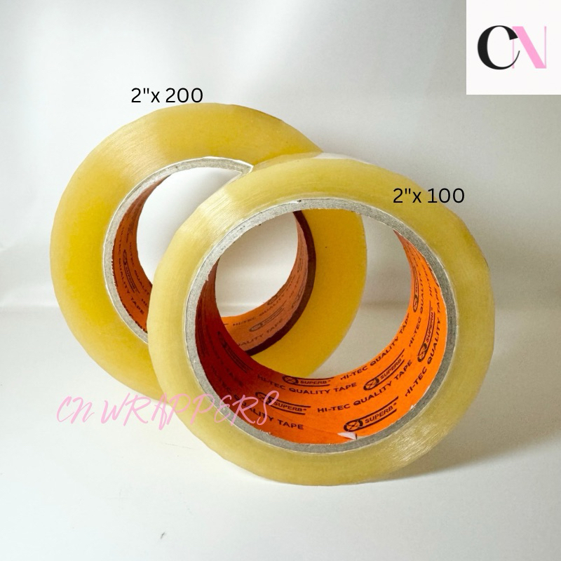 Packaging Tape Clear (2" x 100 & 2" x 200) | Shopee Philippines