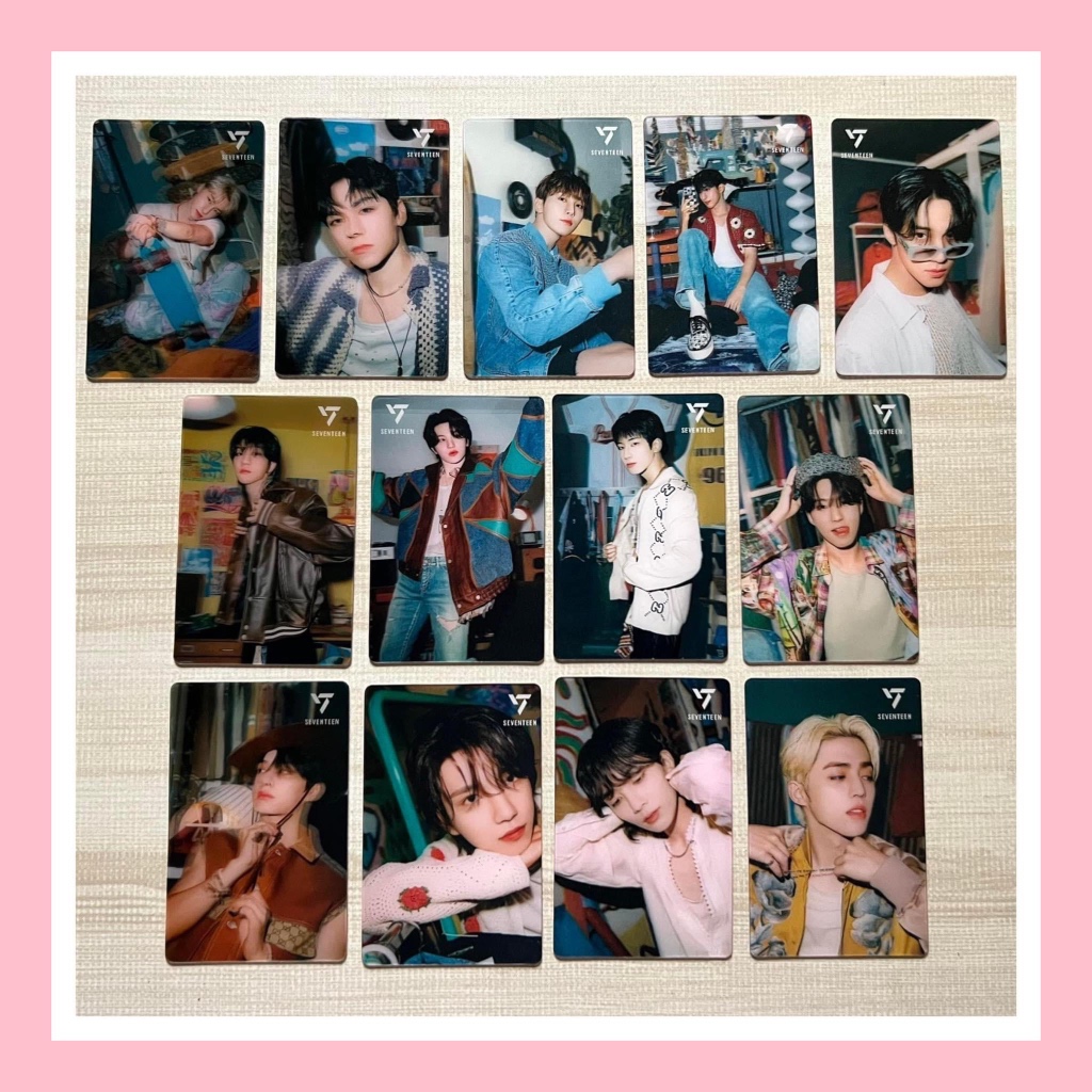 SEVENTEEN Lenticular Photocard Binder Official (Seventeenth Heaven AM 5 ...