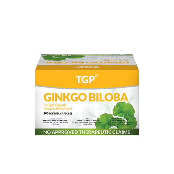 1 BOX TGP Ginkgo Biloba Capsule 500mg 100 Softgel Capsules | Shopee ...