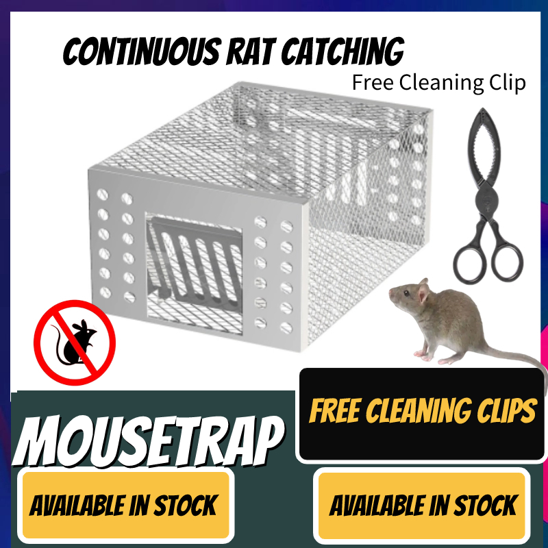 Single Door Continuous Large Mouse Live Trap Cage Powerful Mouse Traps ...