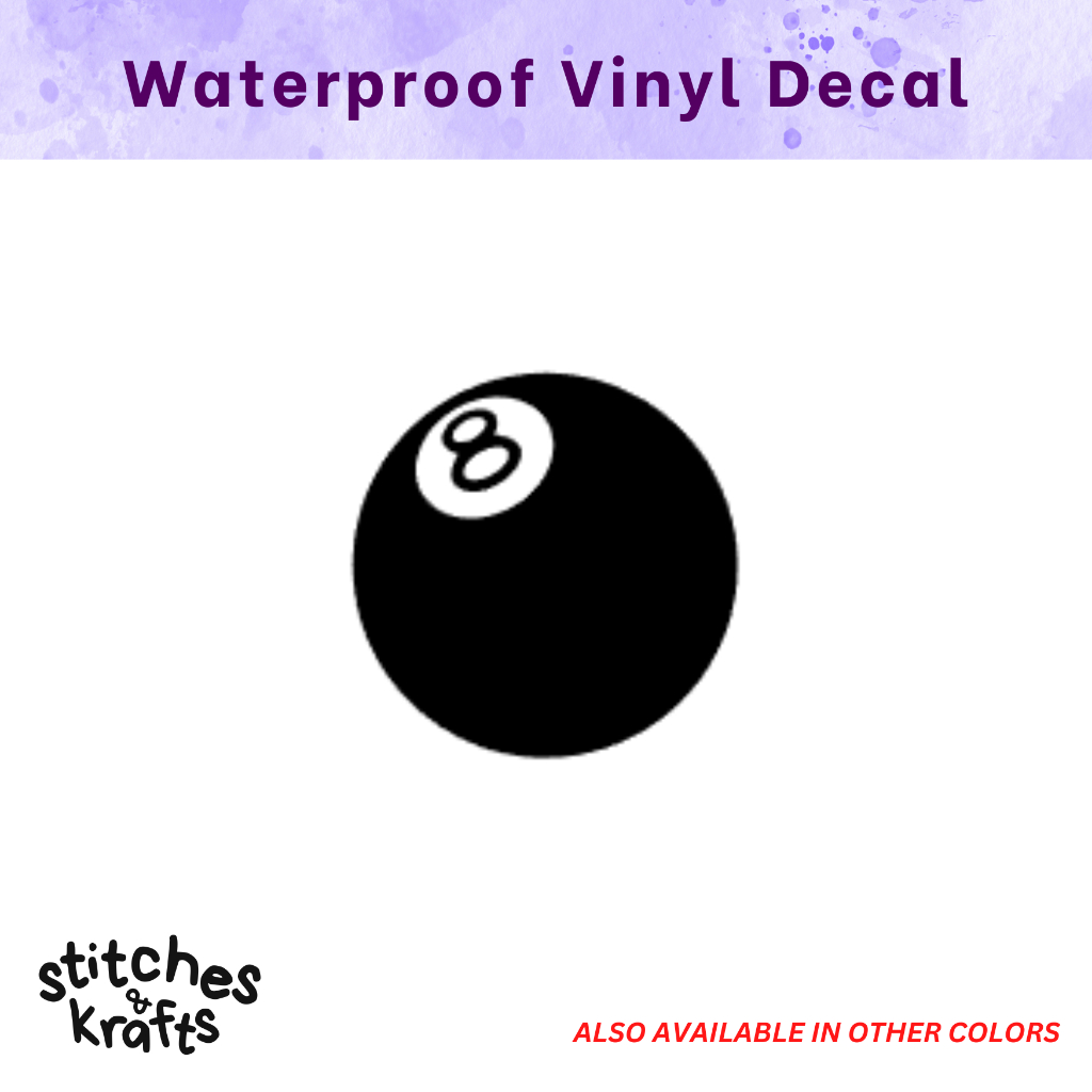 Eight Ball Billiard Pool Sticker Waterproof | Shopee Philippines