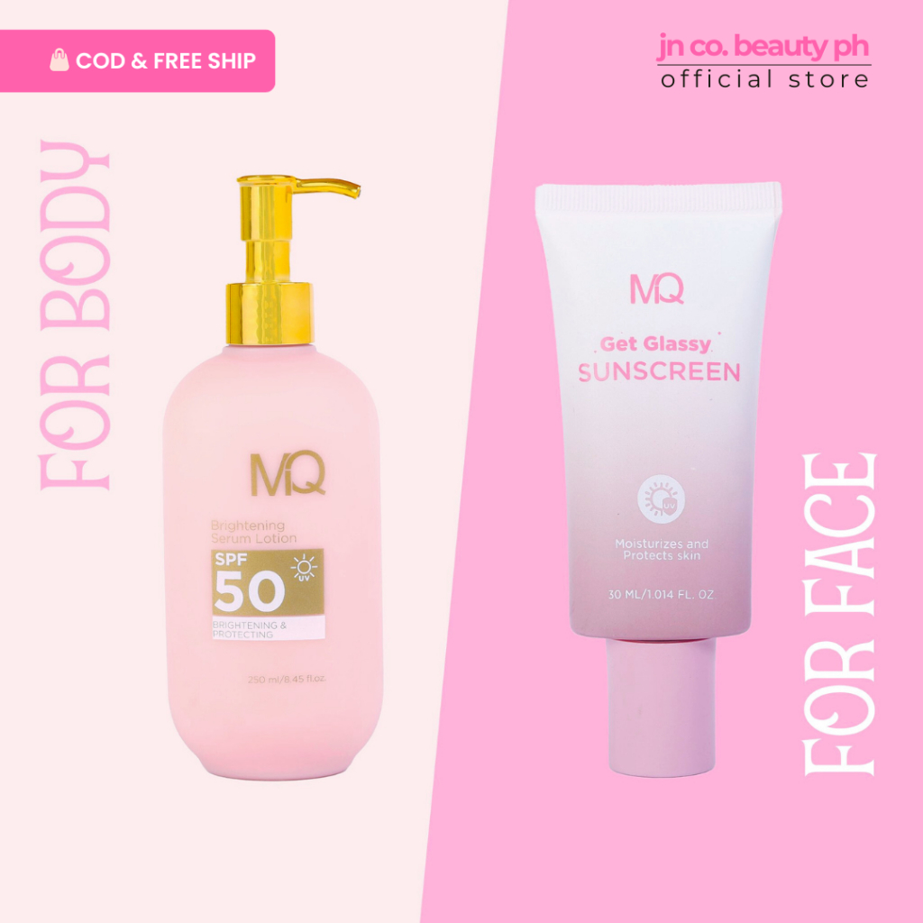 MQ Cosmetics kojic/ bleaching soap, brightening serum lotion SPF50 ...